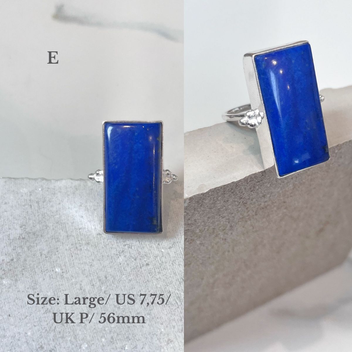 Anokhi Lapis Ring- Silver – Loft & Daughter