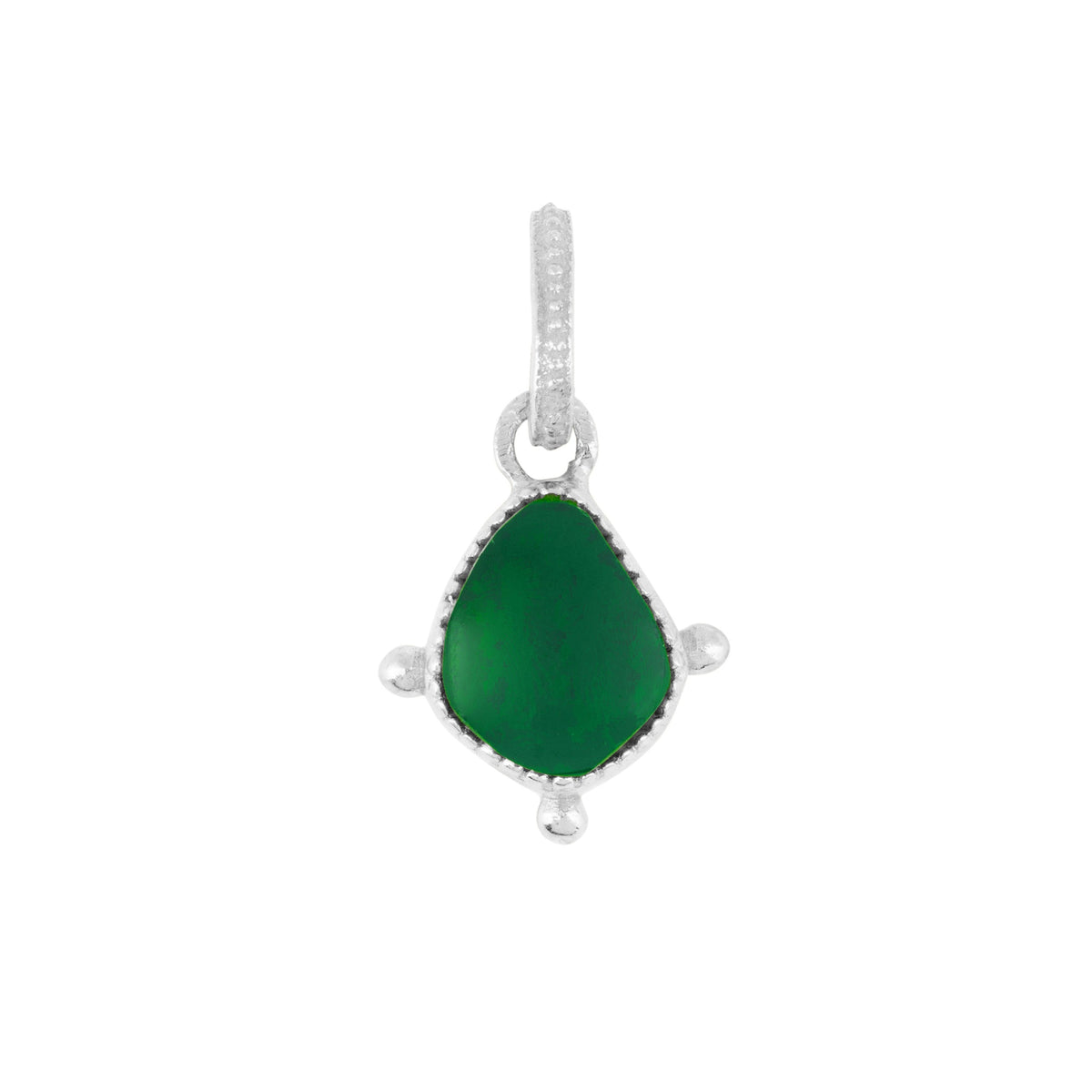 Soul Stone Charm Green Onyx Silver – Loft & Daughter